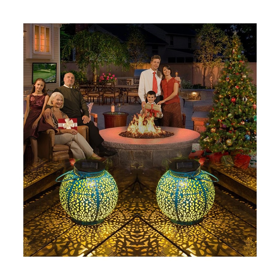 TAKE ME Solar Lanterns Outdoor Lights Waterproof Garden Hanging Lights ...