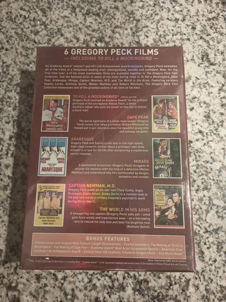 The Gregory Peck Film Collection (DVD) 6 Movies. Brand New Sealed ...