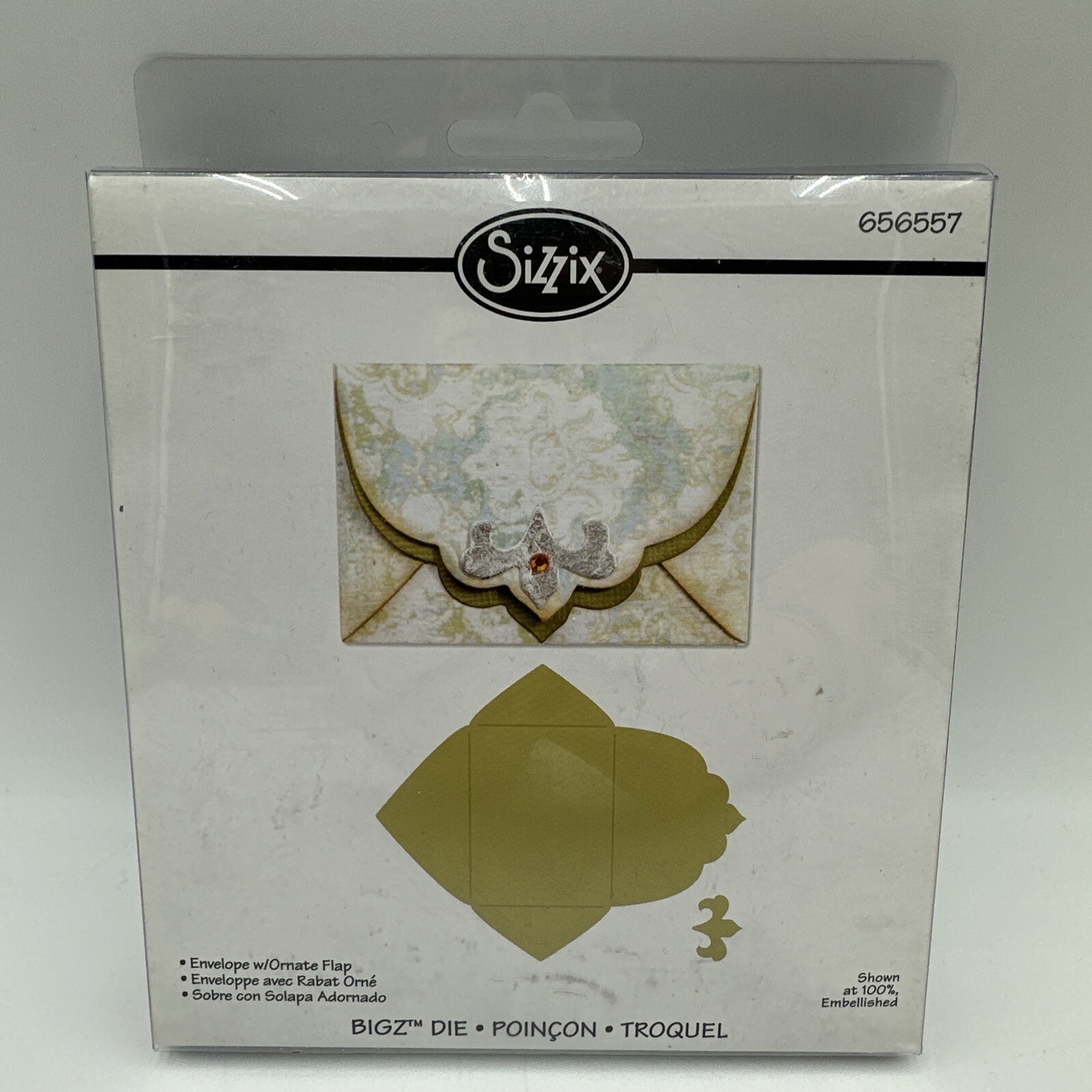 Sizzix Bigz Die Envelope With Ornate Flap 656557 for sale online | eBay