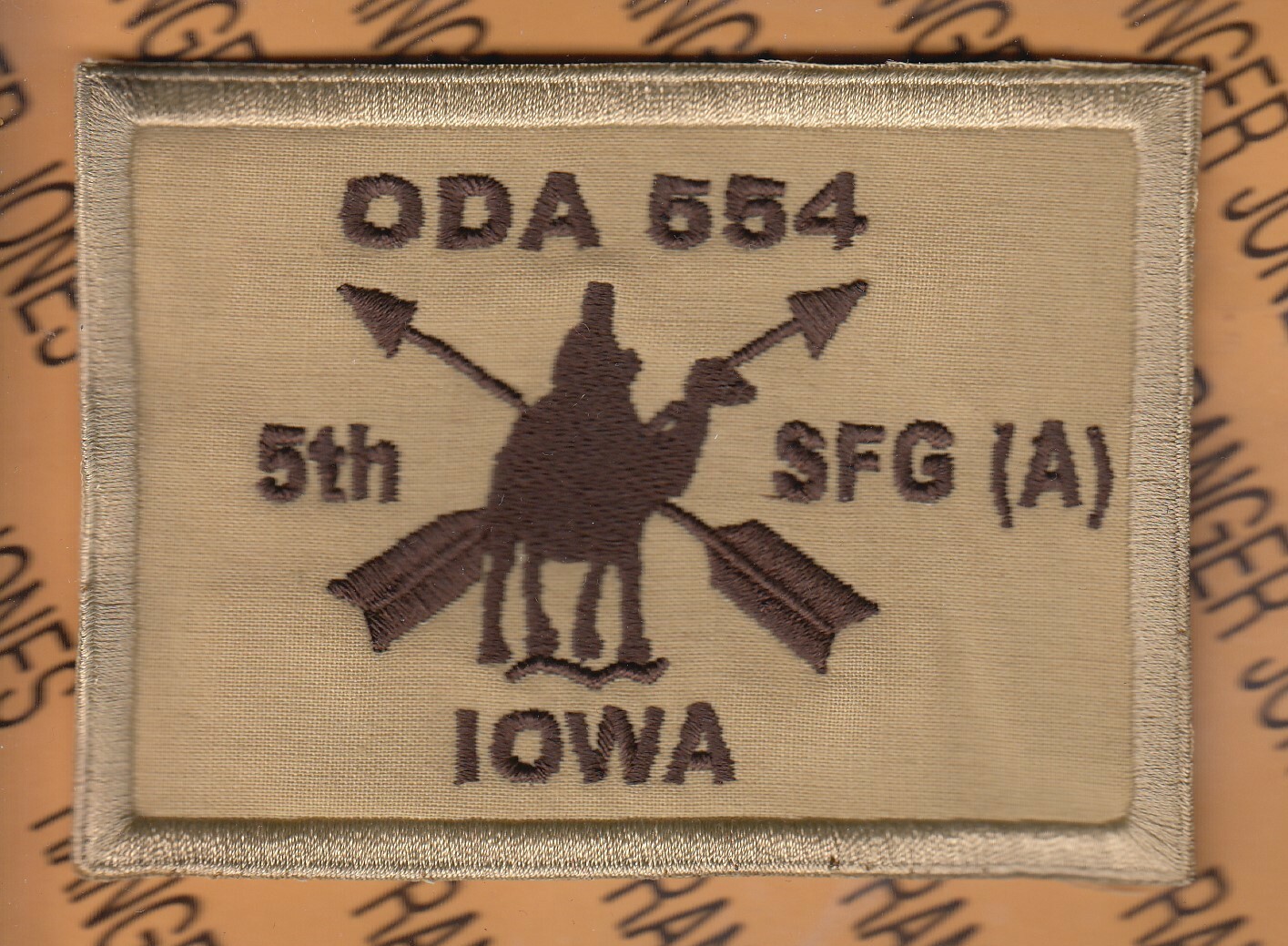 5th Special Forces Group Airborne SFGA ODA-554 TM IOWA DCU Desert patch ...