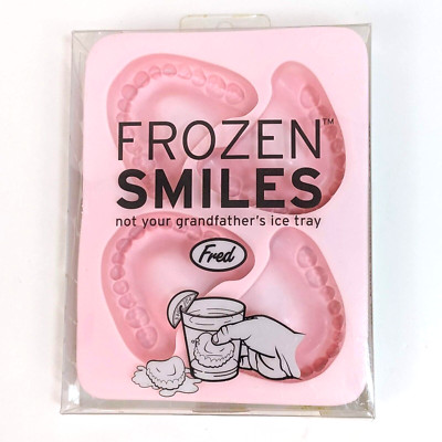 Fred FROZEN SMILES Novelty Dentures Ice Cube Tray Fun Gag Gift ...