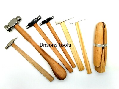 set of 6 hammers Repouse ball pein planishing metal jewellers tools ...