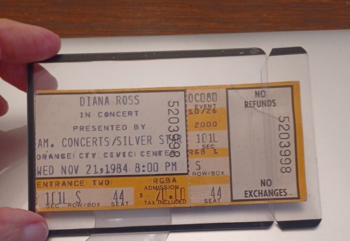 DIANA ROSS CONCERT TICKET STUB 1984 | eBay