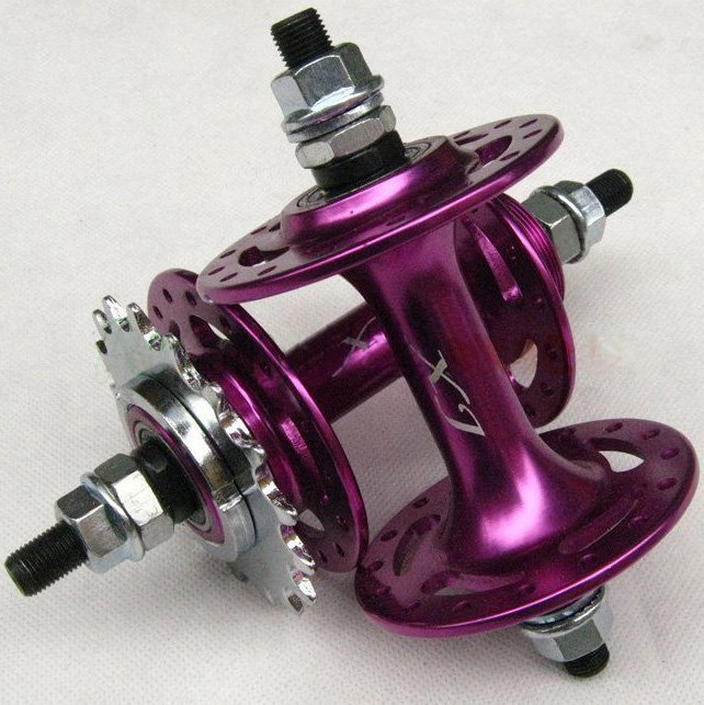 Fixie FixedGear Bike Bicycle Front Rear Back Riding Hubs 2-Bearing 32 ...
