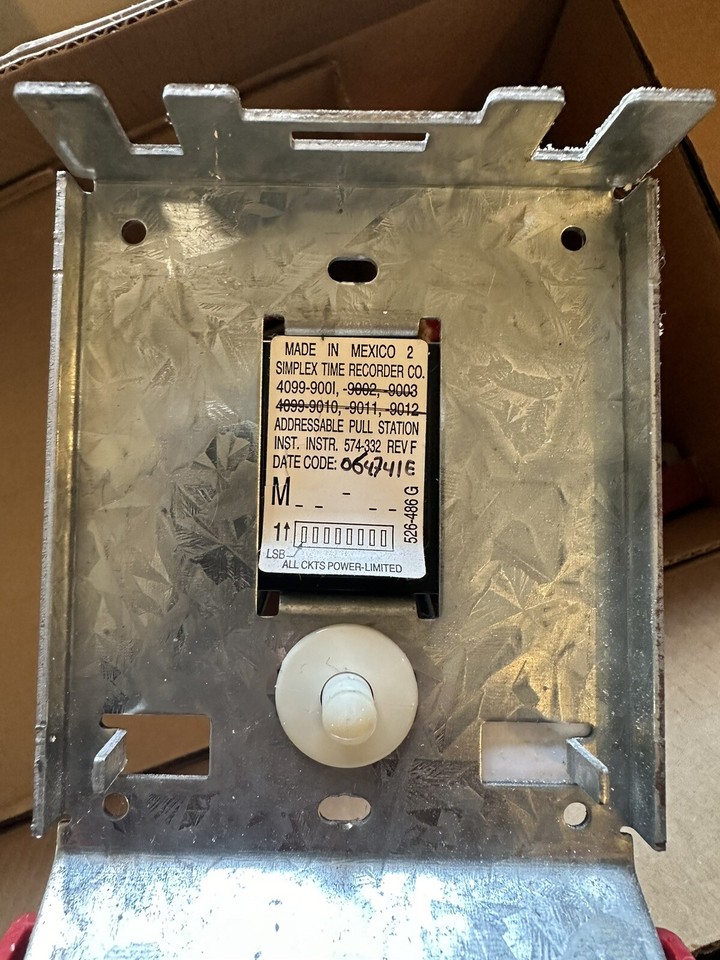 Simplex 4099-9001 Addressable Manual Pull Station Lot Of 10 | eBay