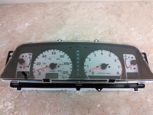 02 03 MONTERO SPORT SPEEDOMETER CLUSTER WHITE FACE 3.0L 6 CYL 4X2 ...