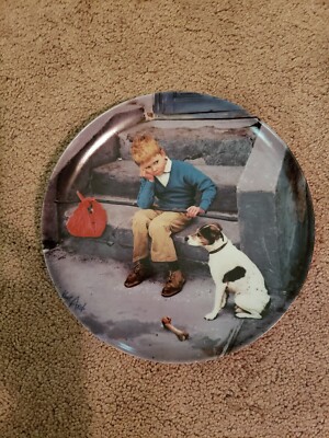 Kurt Ard "Hjemme er Beast" Decorative Plate Copenhagen Porcelain 1984 ...
