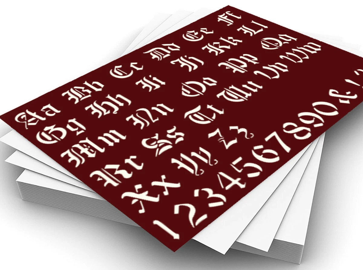 Old English Alphabet A Z