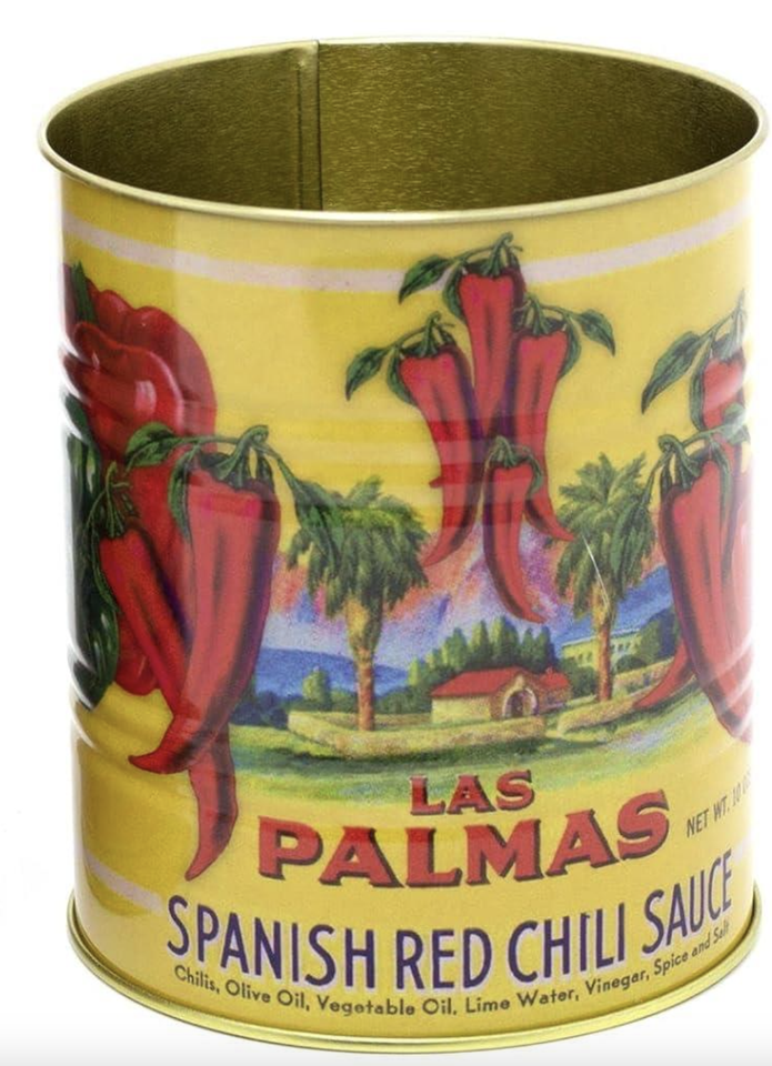 Tin Tubs Metal Storage Utensil Stationary Pot, Chilli Tin Pot, Rustic ...