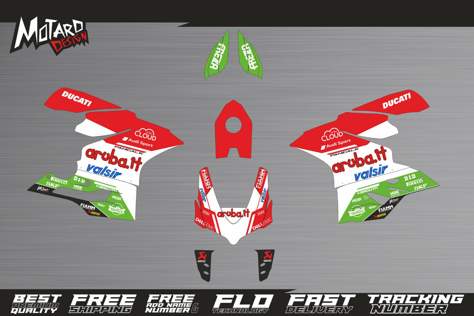 Ducati Graphics Kit Panigale V2 1299 2015 2016 2017 Decals Stickers ...