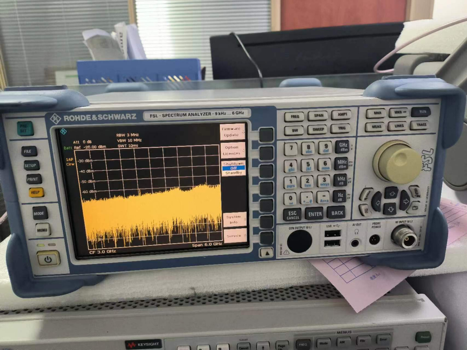 Rohde & Schwarz (R&S) FSL6 9kHz-6GHz Spectrum Analyzer WITH OPT K7 B7 ...