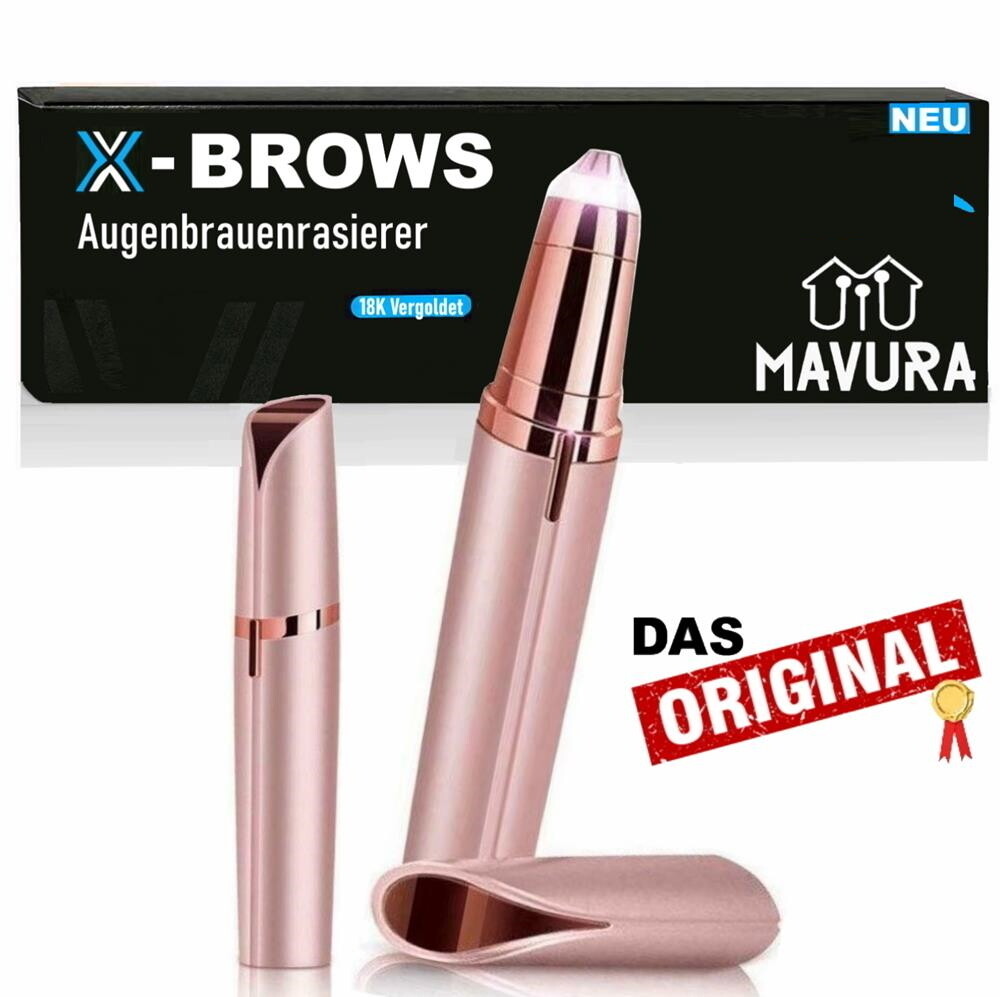 X-BROWS Augenbrauenrasierer Gesichtshaarentferner Augenbrauentrimmer ...