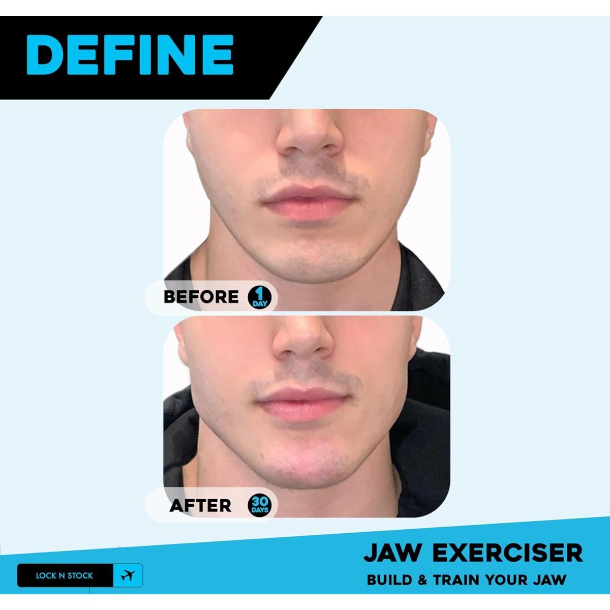 JawLine Jaw Line Exercise Fitness Ball Trainer Muscle Neck Face ...