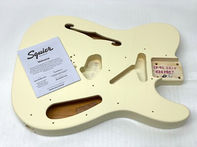 Genuine Fender Squier Telecaster THINLINE BODY White Tele Electric ...