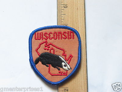Wisconsin Badger Vintage State Patch | eBay