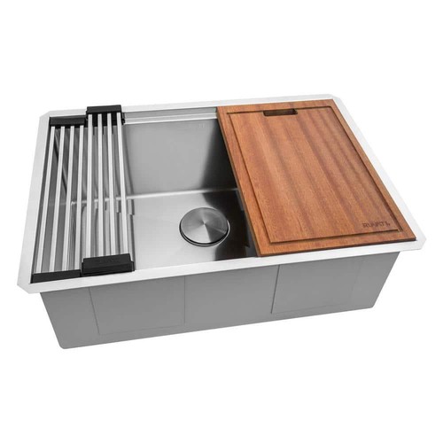 Ruvati Undermount Kitchen Sink 27"x19"x10" Workstation Stainless Steel ...