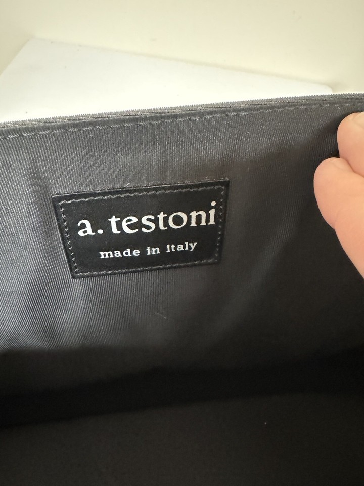 A.testoni Business Bag Black Shoulder Bag Replacement Strap | eBay