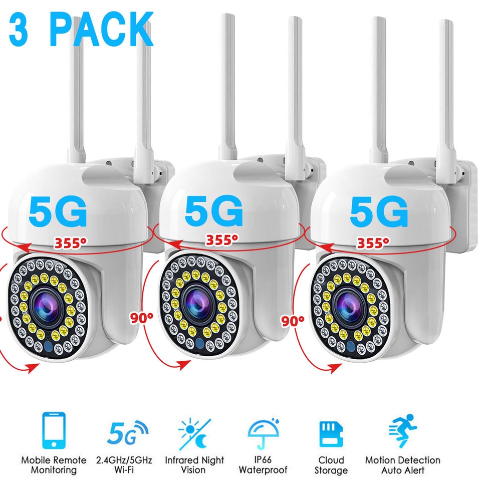 4x Wireless Security Camera System Smart Outdoor 5G Wifi Night Vision ...