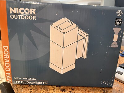 Nicor NSB OWCF4N1036MV40WH LED Cylinder LED Up/Downlight Fan 36W-4” | eBay