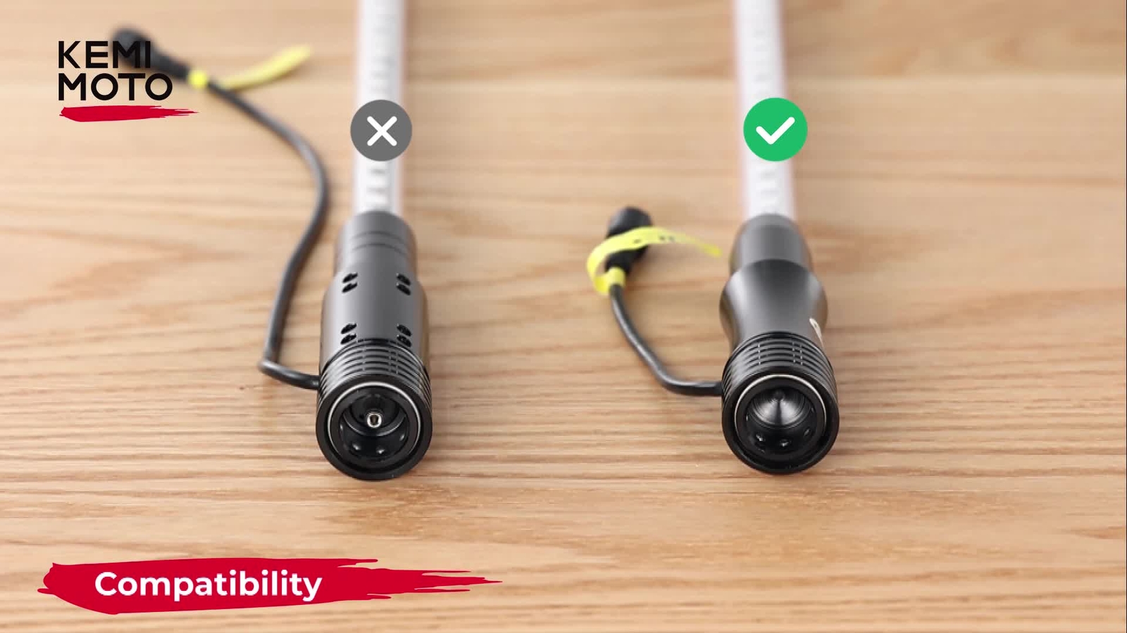 KEMIMOTO Quick Release Flag Pole Mount LED Whip Light Spring Base UTV ...