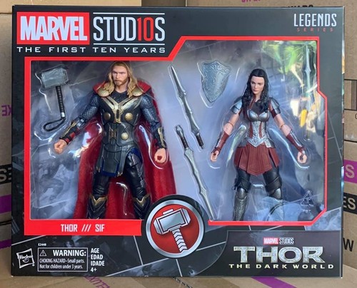 Hasbro MARVEL LEGENDS 10TH ANV5 [THOR & SIF] Action Figure 2-PACK Set ...