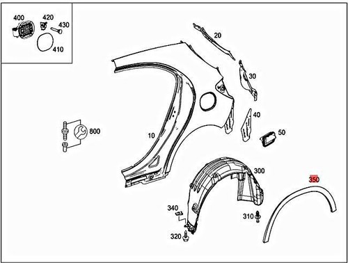 Genuine MERCEDES BBDC X156 Cover bumper area 1568851200 | eBay