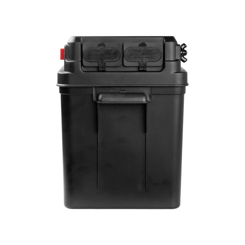 Trolling Motor Battery Power Box Waterproof Storage Box with Voltmeter ...