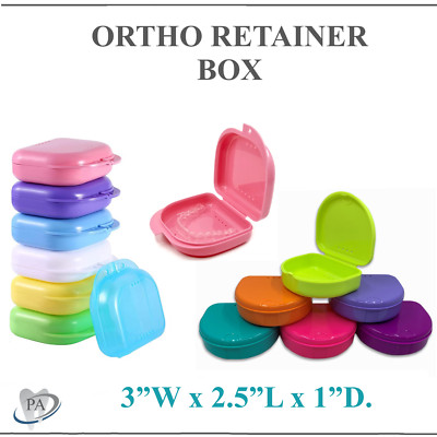 Sealed Assorted Dental Retainer Boxes Denture Case, Mouthguard ...