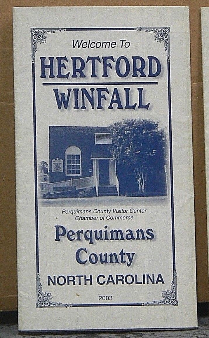2003 Street Map of Hertford/Winfall, North Carolina with Local ...