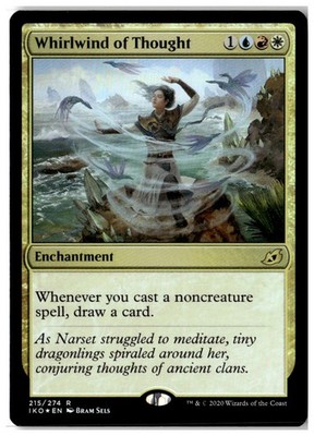 MTG Foil Whirlwind of Thought - Ikoria: Lair of Behemoths MP English | eBay