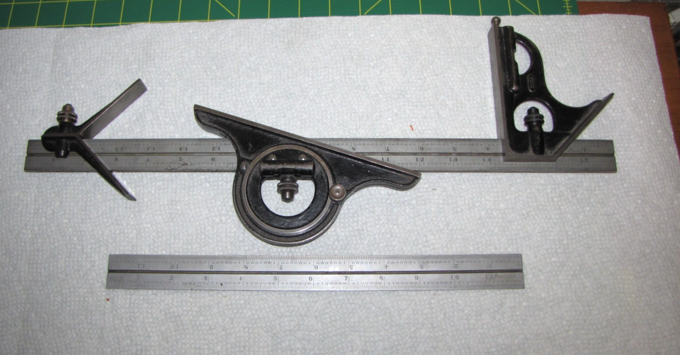 Starrett Combination Square with 12 & 18" Scale - Lot YT-02 | eBay