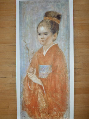 Shizue's Daughter on Canvas - Hand Signed & Numbrd Giclee by Edna Hibel ...