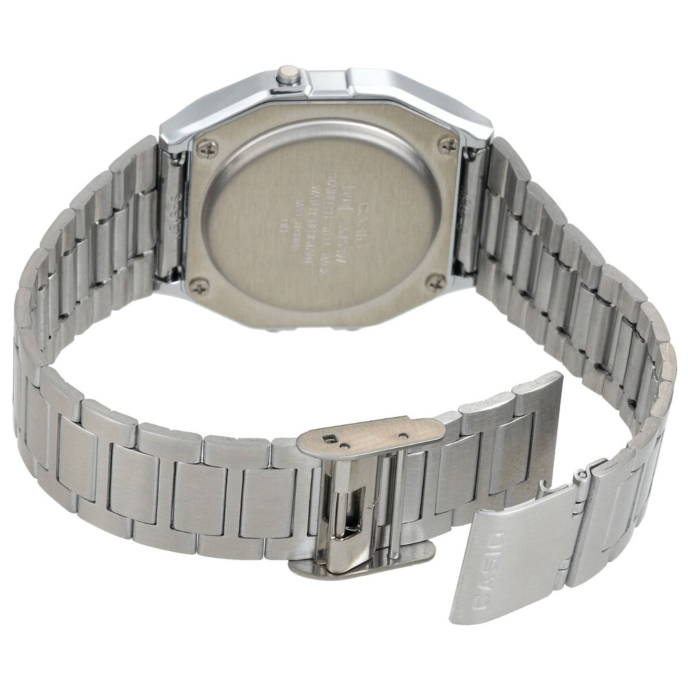 Casio Men's Watch Classic Digital Grey Dial Stainless Steel Bracelet ...
