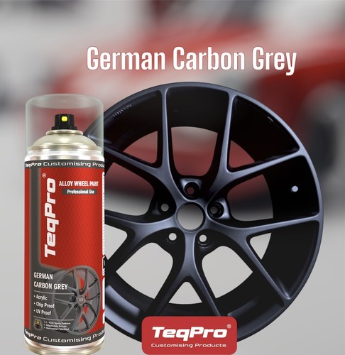 Alloy Wheel Spray Paint CARBON DARK GREY METALLIC 400ml Chip Resistant ...