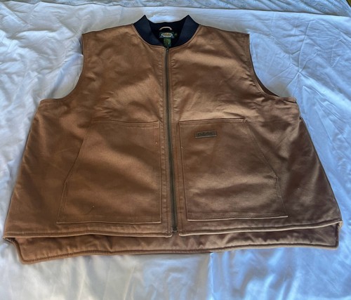 Cabelas Canvas Mens 2XL Vest with Zip Chest Pocket for Men Brown | eBay