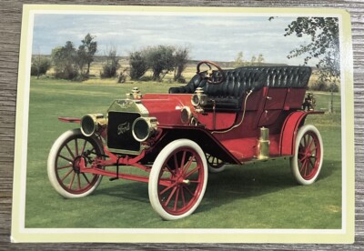 FORD 1908 MODEL T TOURING ANTIQUE AUTOMOBILE ON POSTCARD CAR | eBay