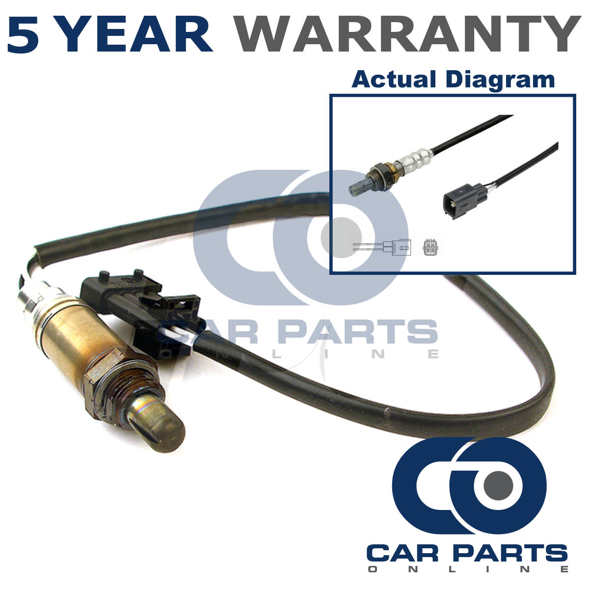 Front 4 Wire Oxygen O2 Sensor For Citroen C1 Daihatsu Peugeot 107 ...