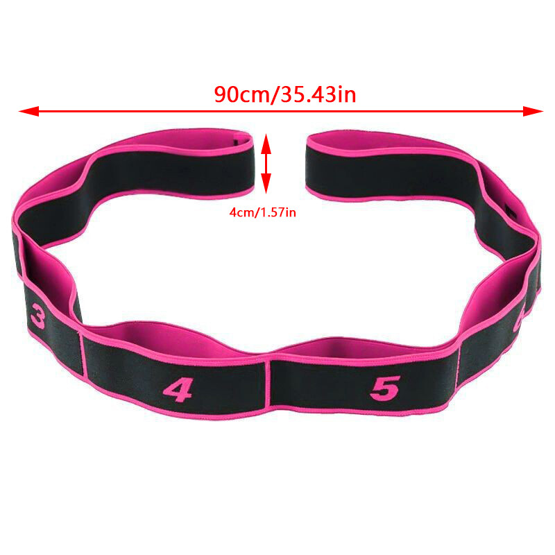 Yoga Stretching Belt Dance Stretching Band Loop Pilates Fitness Tension ...