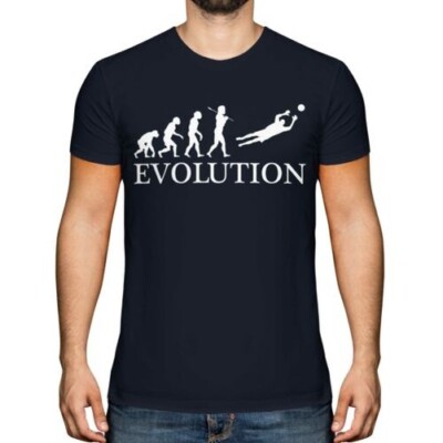 FOOTBALL GOALKEEPER EVOLUTION MENS T-SHIRT TEE TOP GIFT SHIRT KIT ...