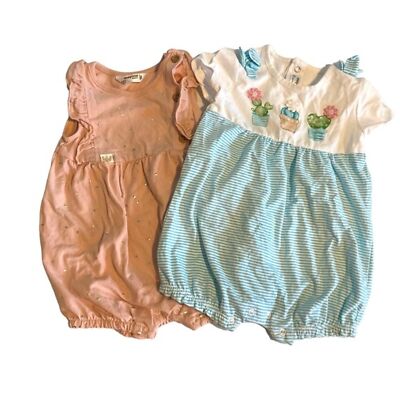 Mayoral newborn 4-6M set romper one piece cactus print & hearts outfit ...