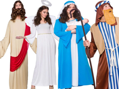 Adults Nativity Play Outfit Fancy Dress Christmas Party Festive Costume ...