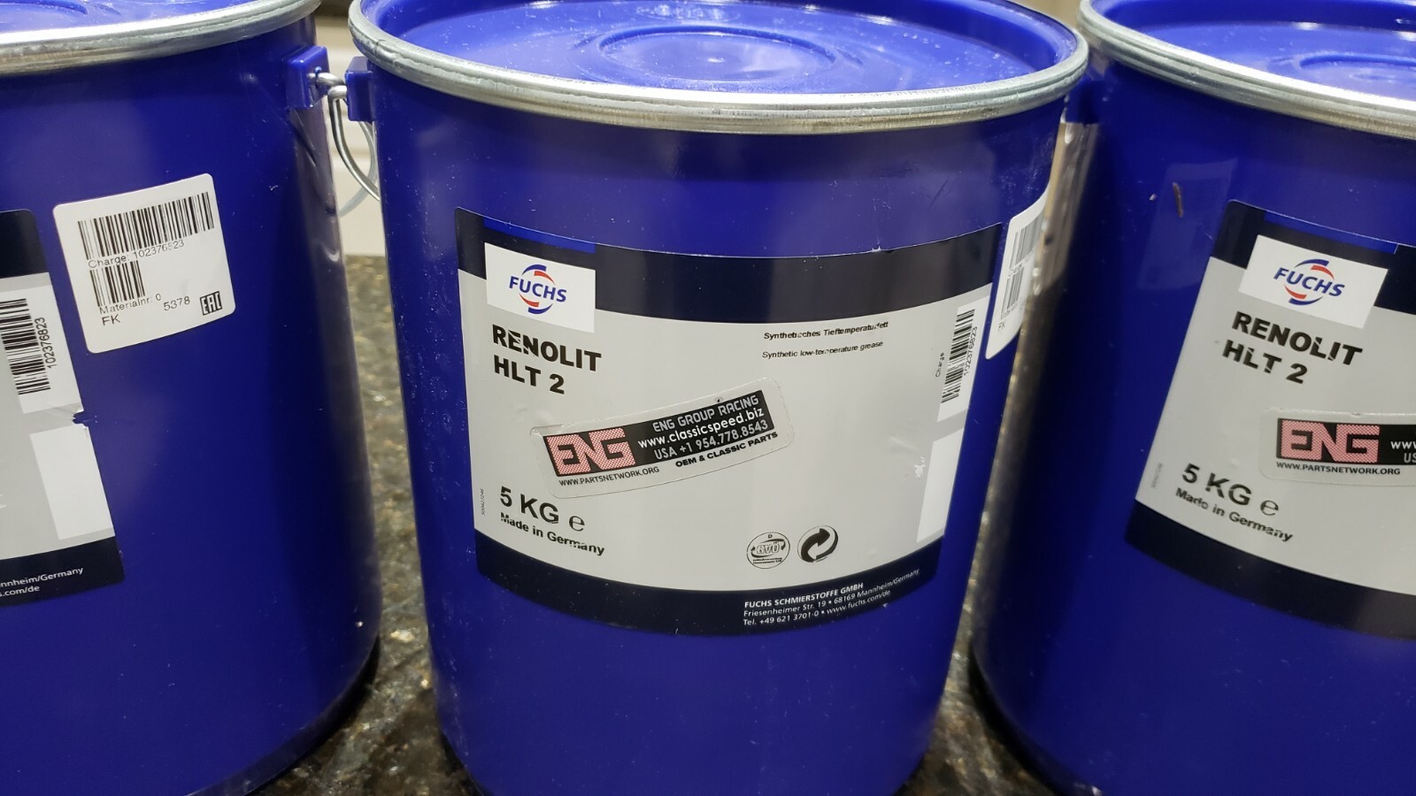ENG-FUCHS RENOLIT HLT 1 / HLT 2 OEM LITHIUM SOAP PAO GREASE 5KG PAIL ...