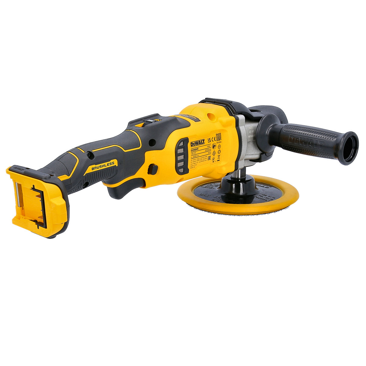 DeWalt DCM849 18V XR Brushless Rotary Polisher 180mm+ 2x 4Ah Batteries ...