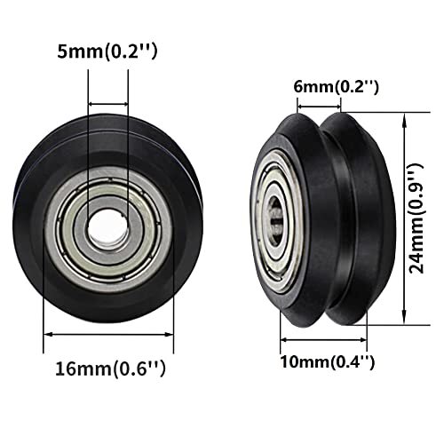 CNC Plastic POM Wheel MR105ZZ 625ZZ V-slot Bearing Pulley Roller Pulley ...