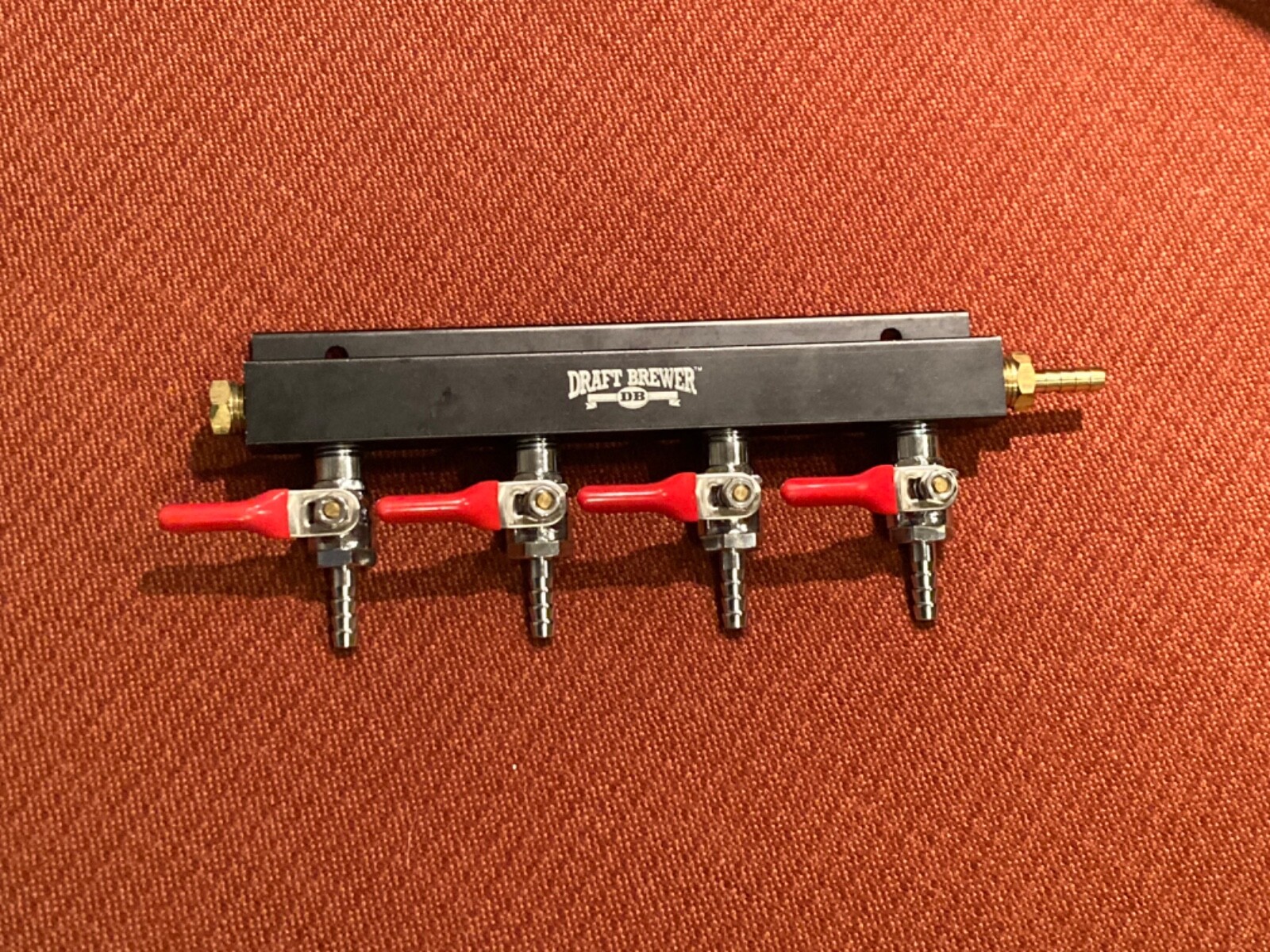Draft Brewer 4-Way Co2 Manifold Distribution Block 1/4" Barbs | eBay