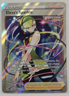 Elesa's Sparkle Full Art 260/264 Ultra Rare SWSH08: Fusion Strike | eBay