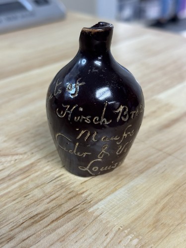 COMPLIMENTS OF HIRSCH BROS CIDER & VINEGAR LOUISVILLE 1890s POTTERY ...