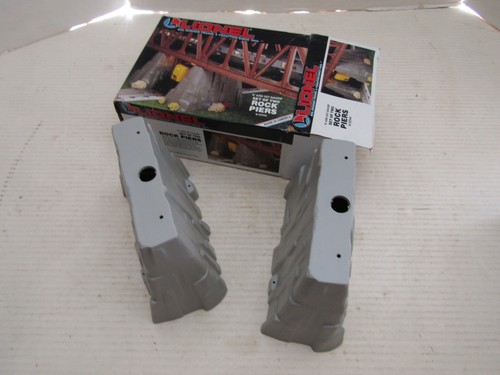 LIONEL Railroad SET 2 ROCK PIERS BRIDGE KIT TRACK O SCALE RAILROAD ...