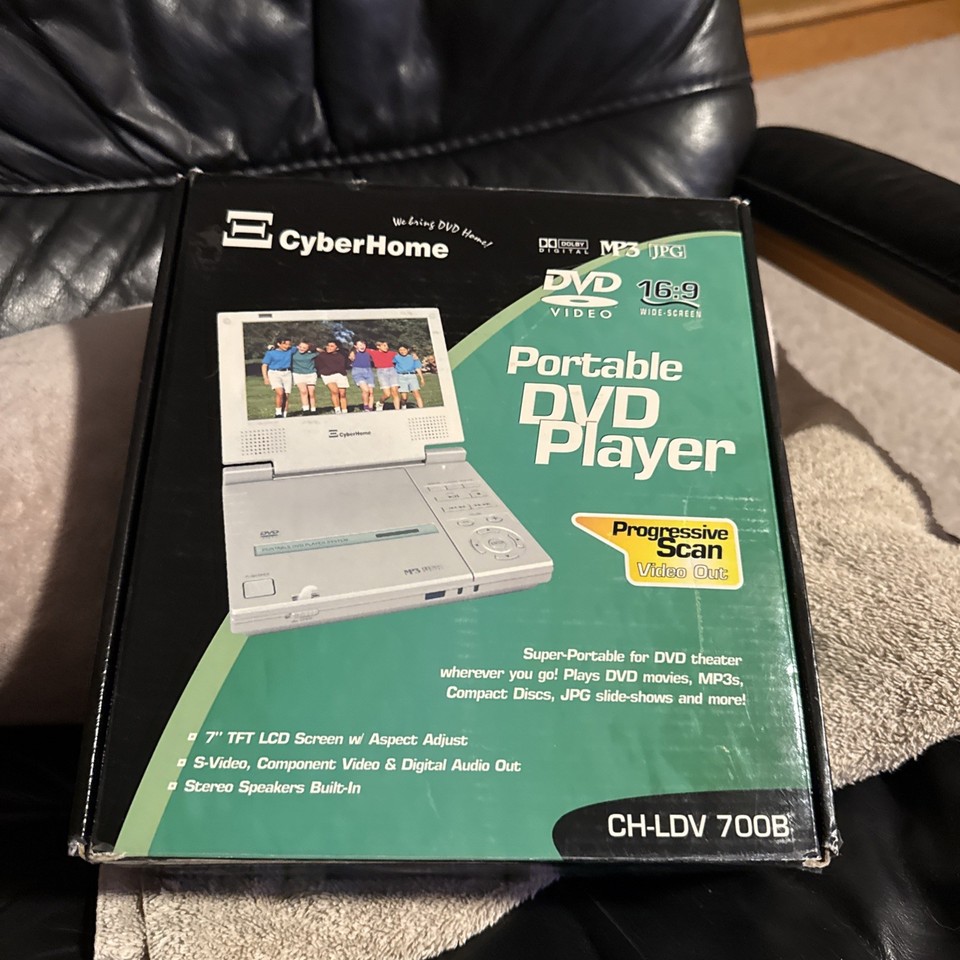CyberHome CH-LDV 700B Portable DVD Player 7" with Remote 631351851913| eBay