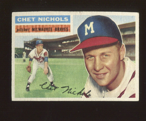 1956 Topps Baseball #278 Chet Nichols Card - VGEX #4943 | eBay